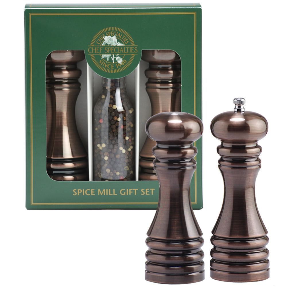 6.5" Gem Pepper Mill & Salt Shaker Combo - Chef Specialties