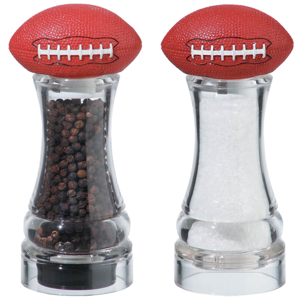 6" Football Pepper & Salt Mill Set - Chef Specialties